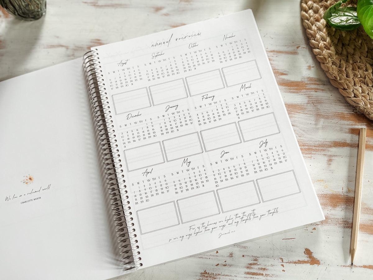 Charlotte Mason Homeschool Planner – Anna Vance Paper Co