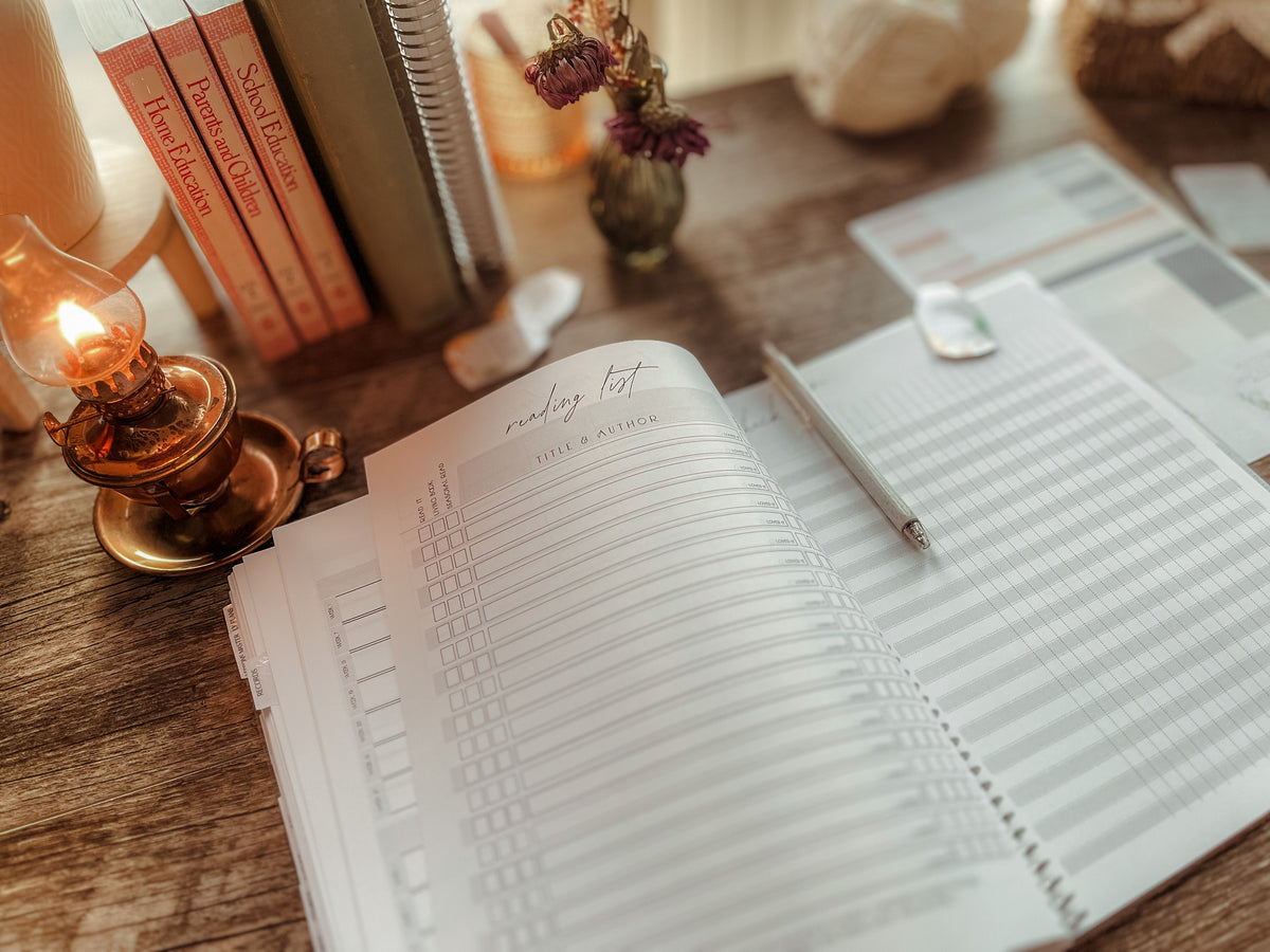 Charlotte Mason Inspired Homeschool Planner – Anna Vance Paper Co