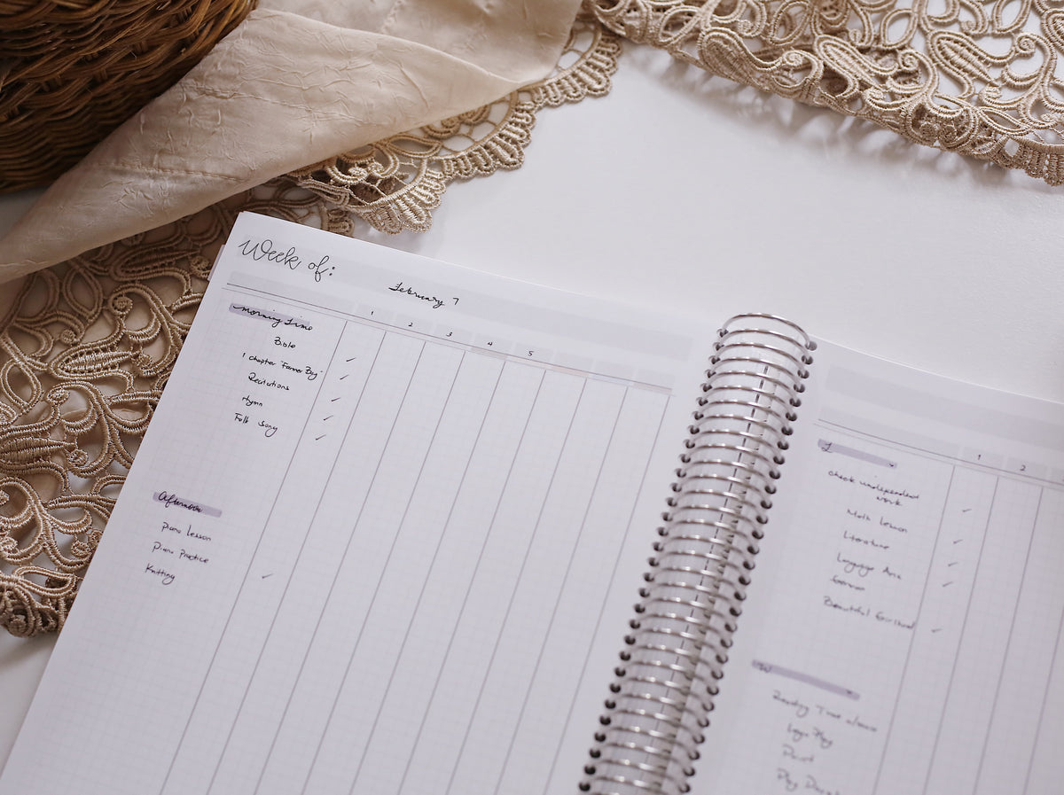 2022 Charlotte Mason Inspired Homeschool Planner | Clean – Anna Vance ...